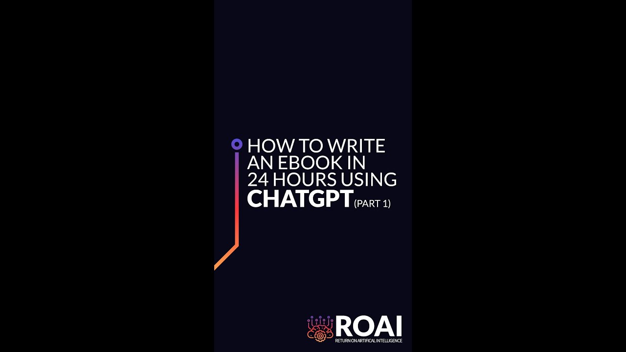 How To Write An EBook In 24 Hours Using ChatGPT Part 1 YouTube How To Write An EBook In 24 Hours Using ChatGPT Part 1 YouTube