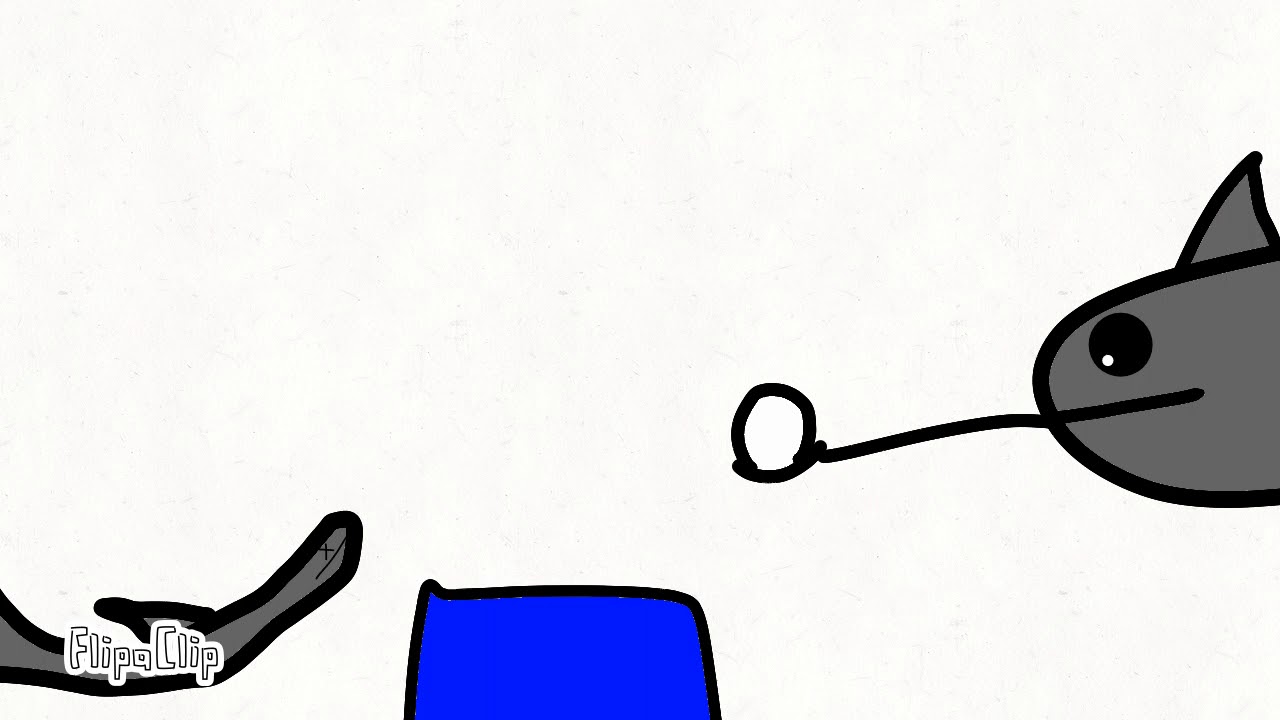 shark puppet easter eggs! animated - YouTube