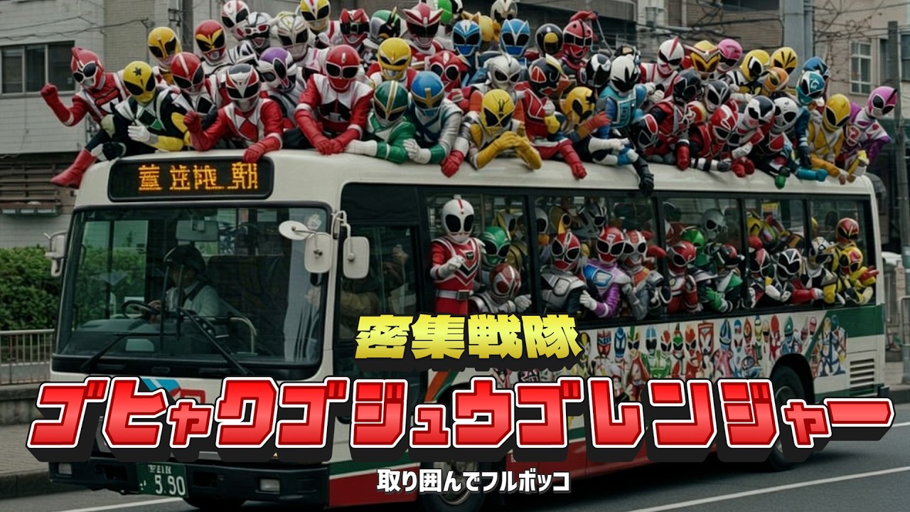 【AIが作ったヒーロー】密集戦隊！ゴヒャクゴジュウゴレンジャー！OP - MOEPP