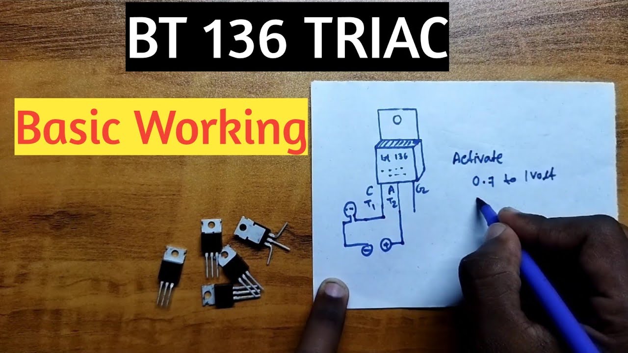 BT136 | basic working of BT136 TRIAC | SCR | Thyristor | - YouTube