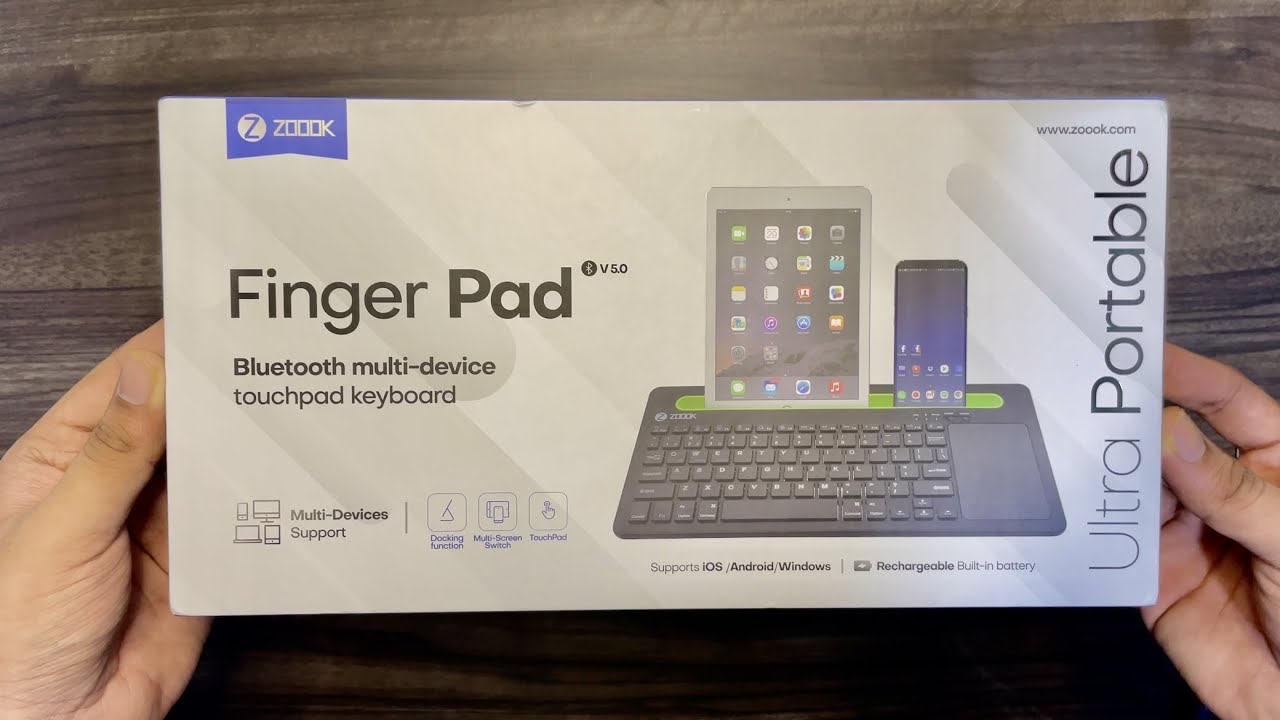 Zoook Bluetooth Keyboard & Trackpad Worth Rs.2100? 4k Unboxing - YouTube