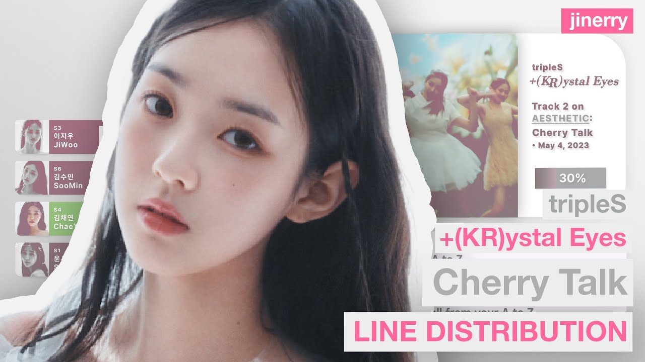 tripleS +(KR)ystal Eyes - Cherry Talk ⇢ Line Distribution & Color Coded ...