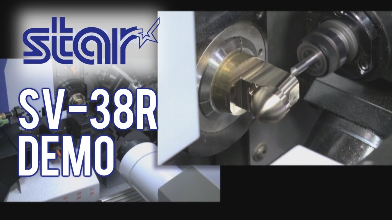 Star SV-38R Type B Sliding Head Lathe Demonstration - YouTube