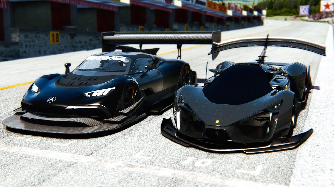 Ferrari F80 GTR Concept vs Mercedes-AMG Project One GTR at 24 KM Drag ...