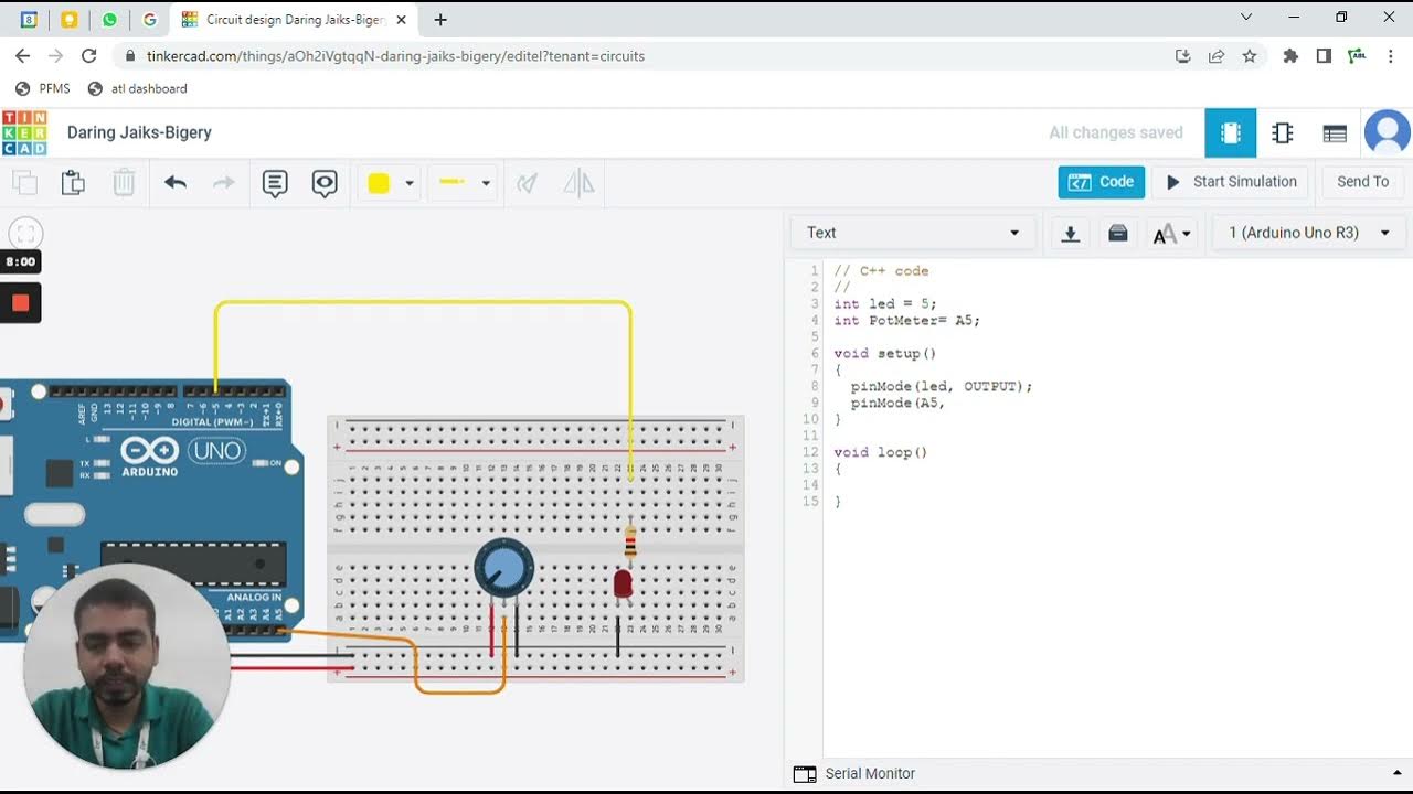 Grade 8 Ch 9 Interfacing potentiometer with Arduino - YouTube