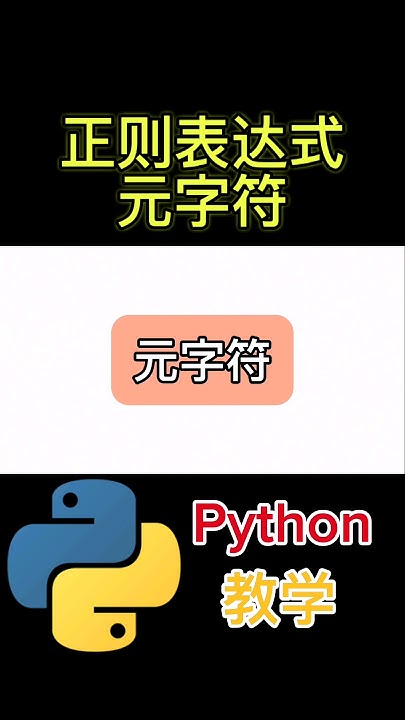 元字符 正则表达式 Python Python教学 Python编程 Python入门 Coding 基础代码 Youtube 