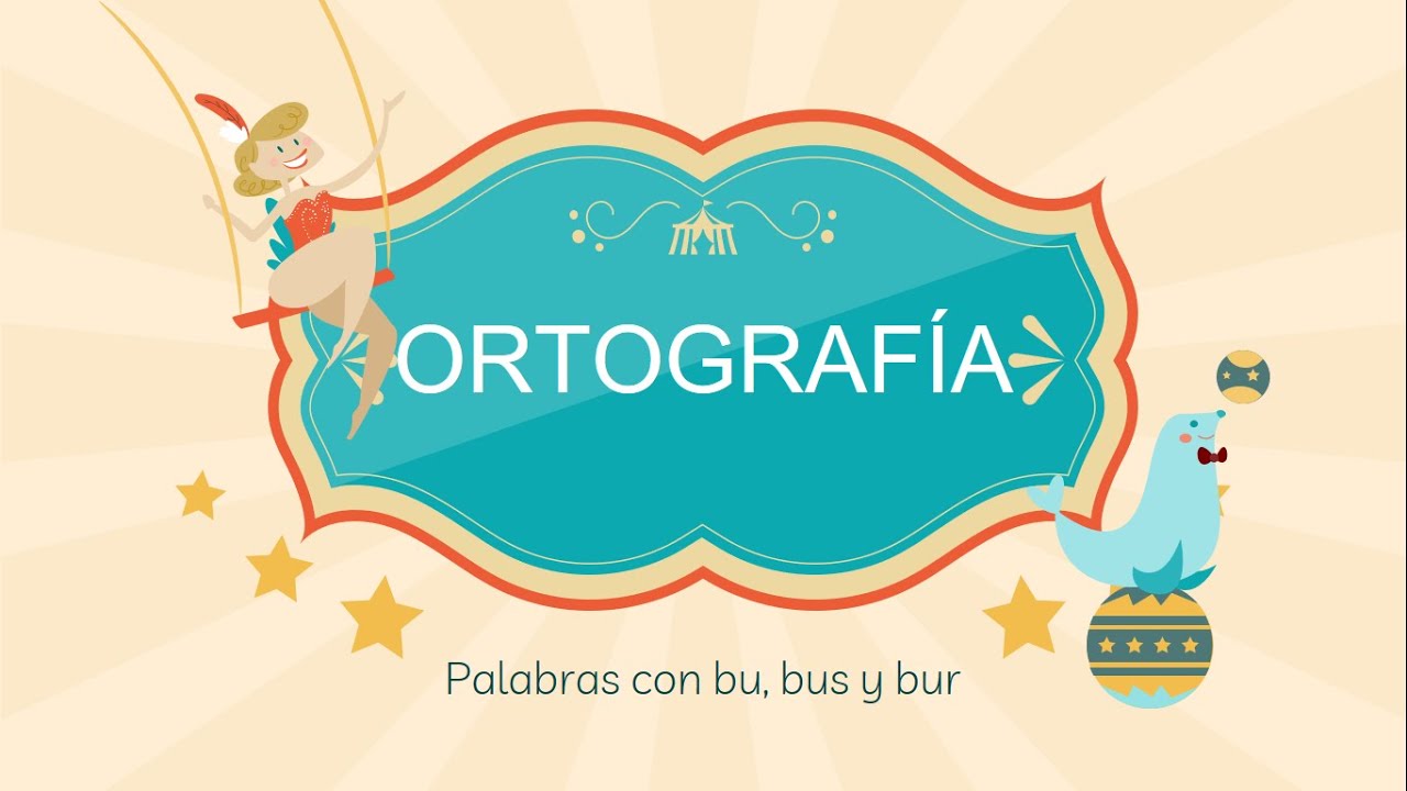 Palabras con bu, bus y bur - YouTube