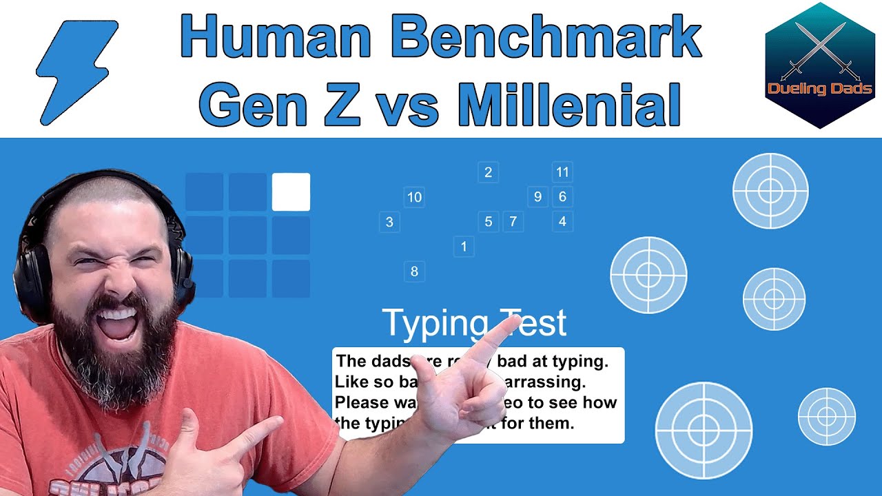 Millennial VS Gen Z in Human Benchmark, battle of the generations ...