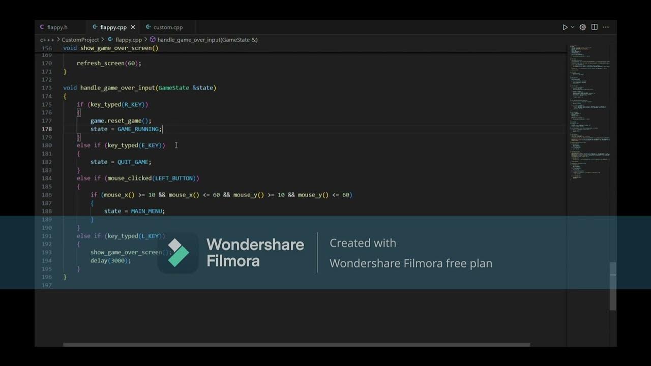 Flappy Bird Game in C++ using splashkit and vector - YouTube