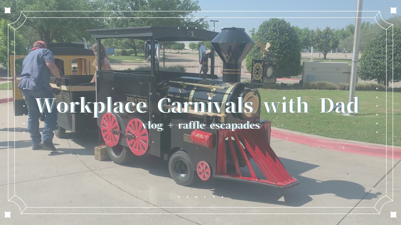 🎠 workplace carnival with dad 🎟️ // vlog with raffle escapades - YouTube