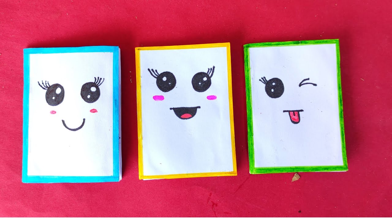 DIY MINI NOTEBOOK ONE SHEET OF PAPER | diy school supplies | mini ...