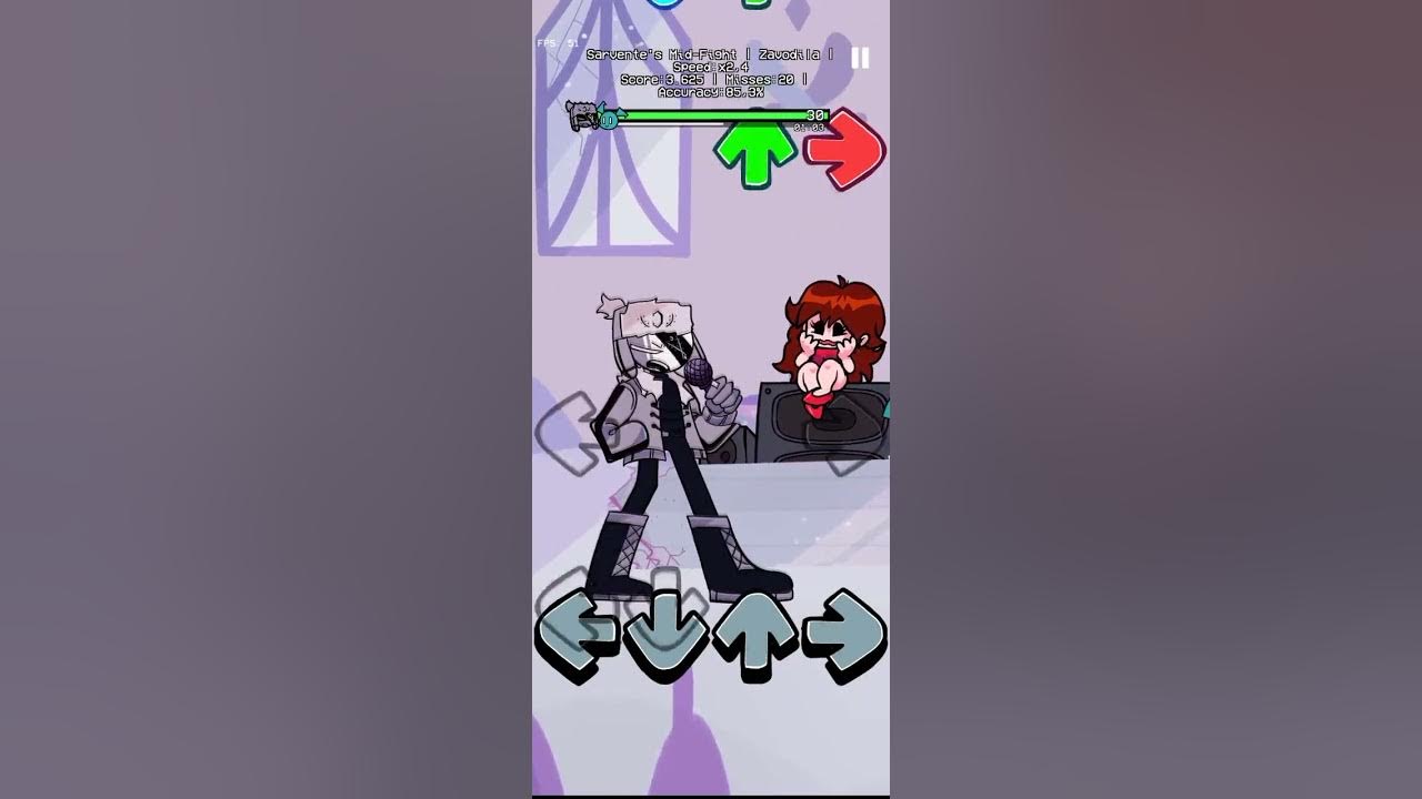 fnf mid-fight-masses zavodila game - YouTube