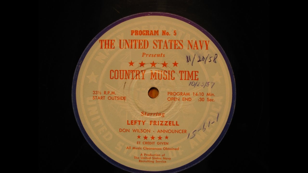 Lefty Frizzell live audio 1950 good sound,Curly Chalker steel guitar ...