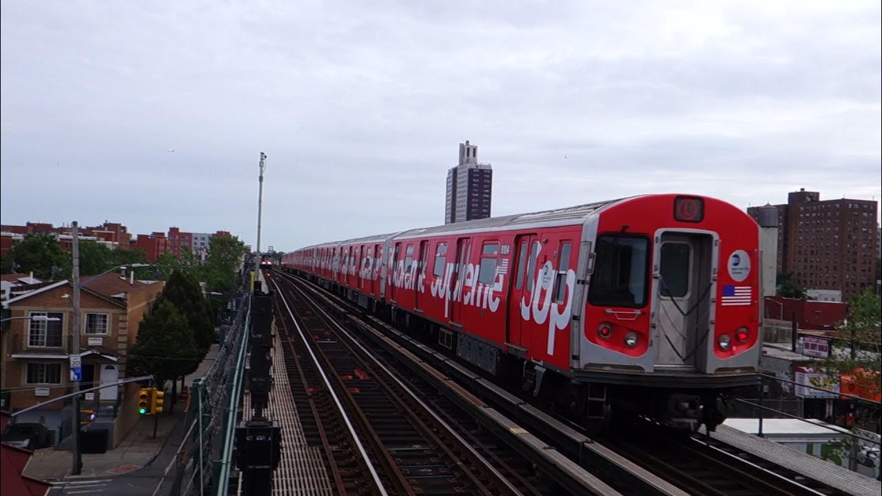 BMT Canarsie Local: Canarsie-Rockaway Parkway & Manhattan bound R-143 L trains @ Sutter Avenue ...