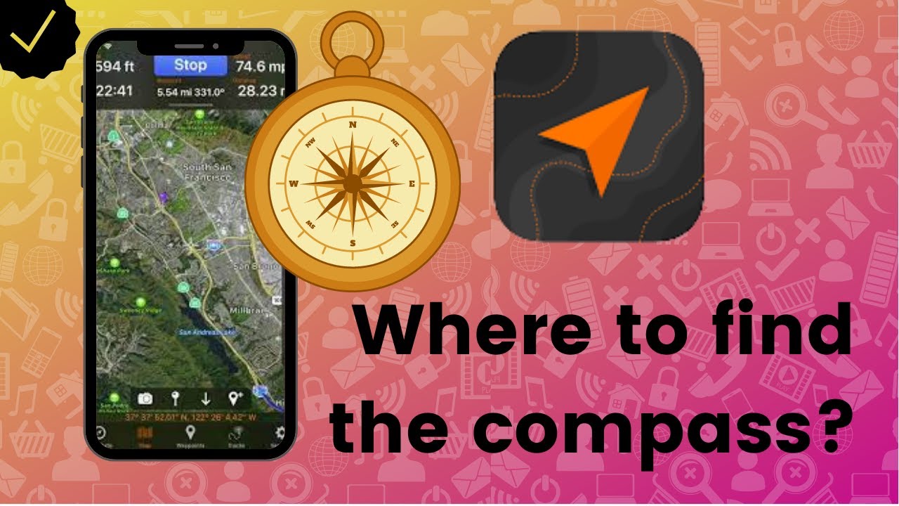 Where to find the compass on GPS Tracks? - YouTube
