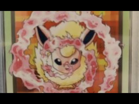 For Sale Rare Pokemon 1997 Japanese Pocket Monsters Carddass Flareon #136 PSA NM 7 GEM