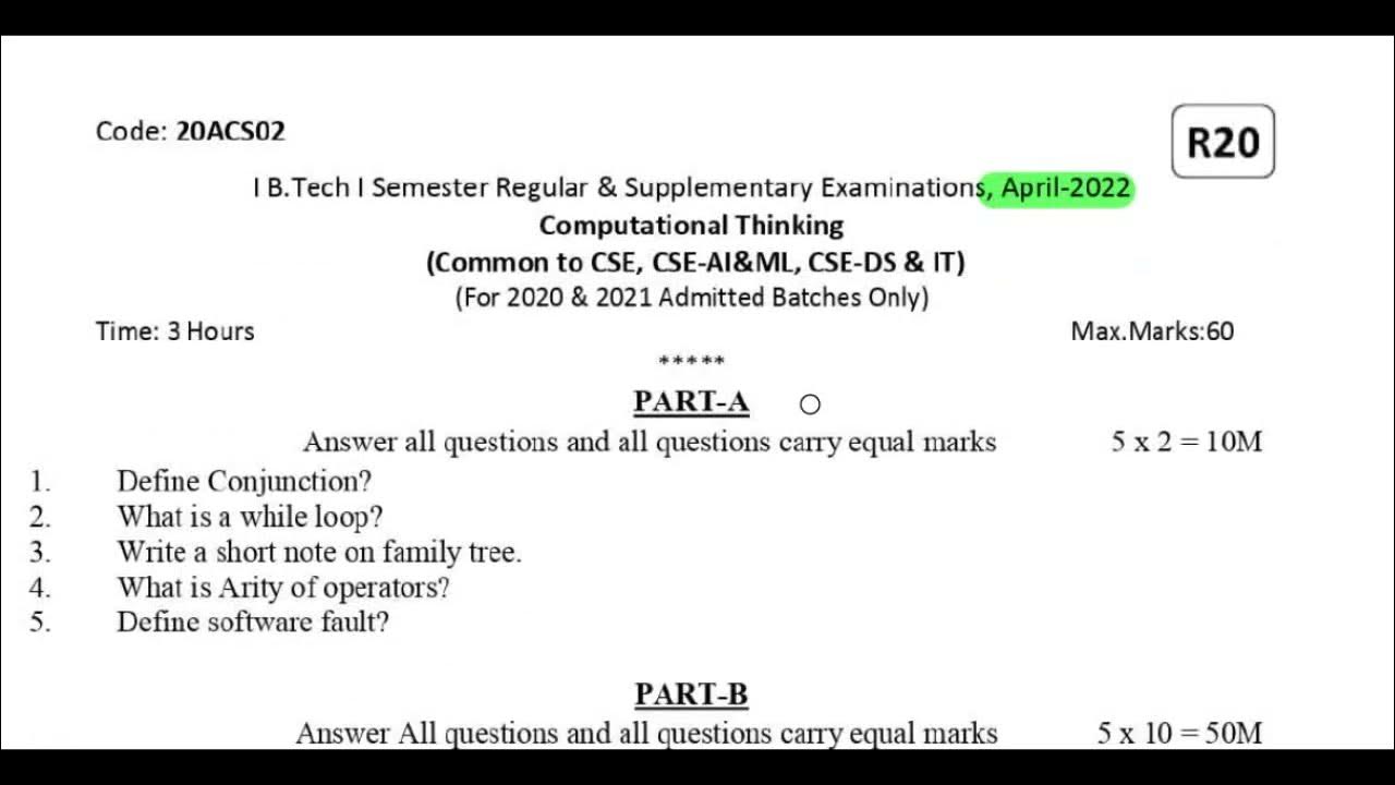 #6 ll Computational Thinking - YouTube