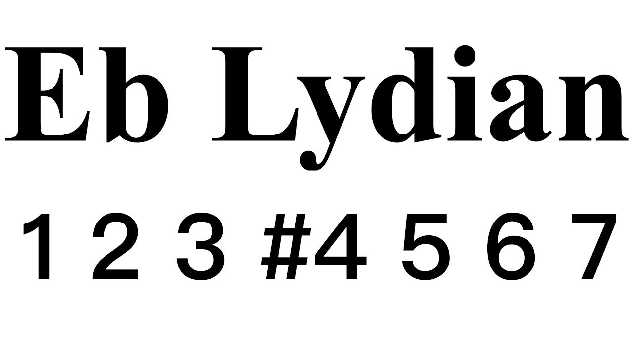 Eb Lydian mode backing track #LBT03Eb - YouTube