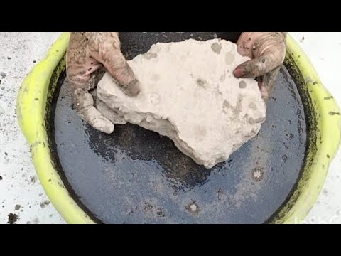 New Video🔥Pure Black Mud🪨 Satisfying & Mouthwatering Water Crumbling ...