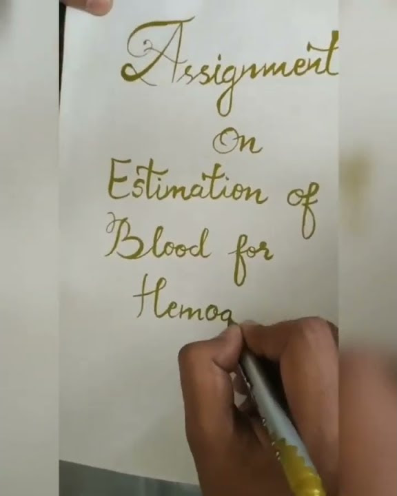 How to create a front page assignment in cursive writing || Assignment ...