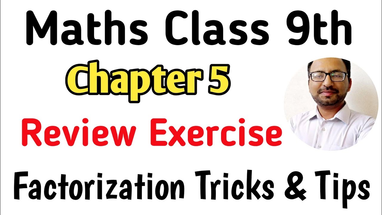 Ch 5 Review Exercise Question no. 3 Class 9th Maths PTB - Factorization - Learning Zone - YouTube