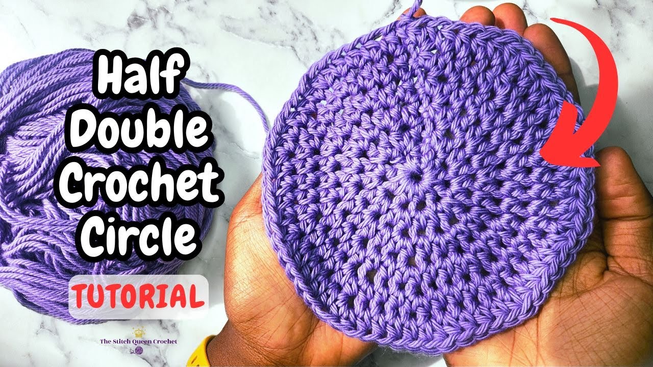 CROCHET a Half Double Crochet Circle 🔵 - Easy TUTORIAL for Beginners ...