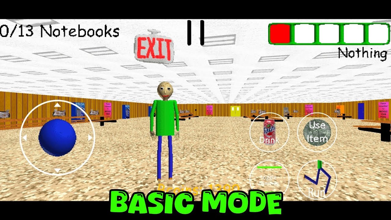 Baldi's Basics Full Remastered Android - Basic Mode - YouTube