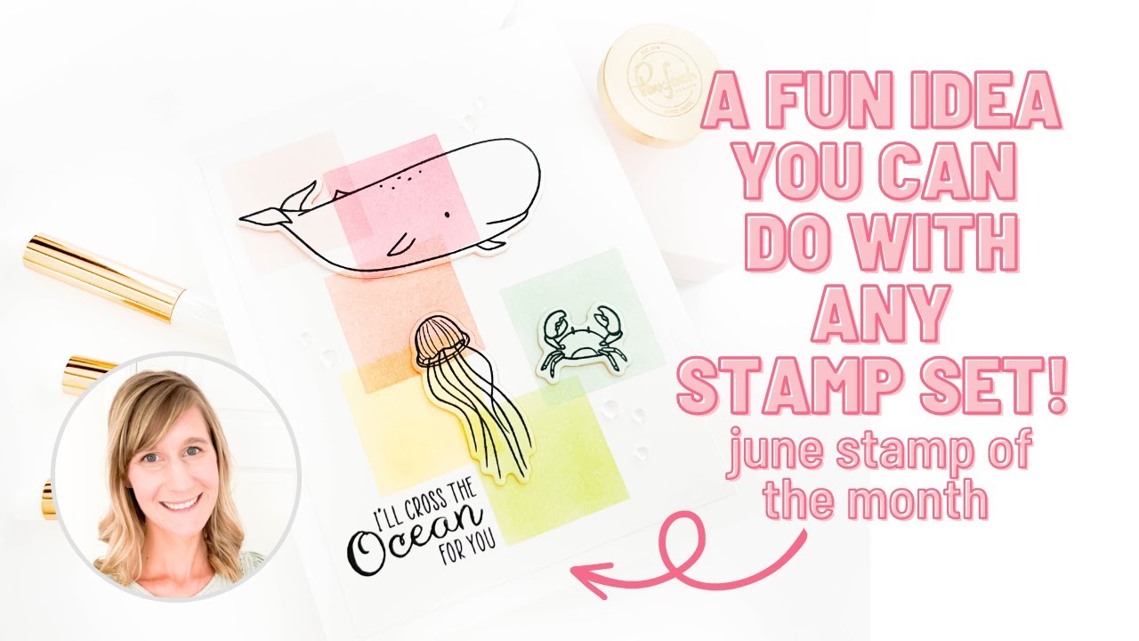 June Stamp & Die of the Month! | How To Make Your Own Stencil - YouTube
