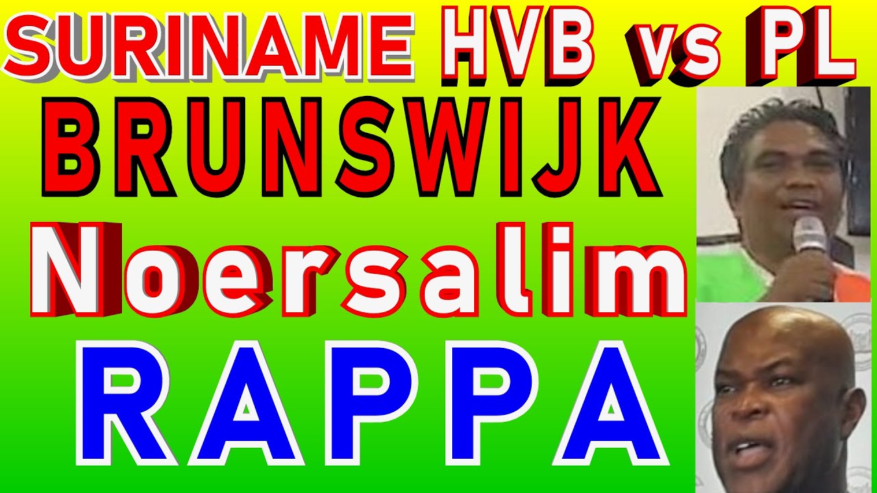 SURINAME ABOP Brunswijk HVB Noersalim haalt uit naar PL Bronto ...