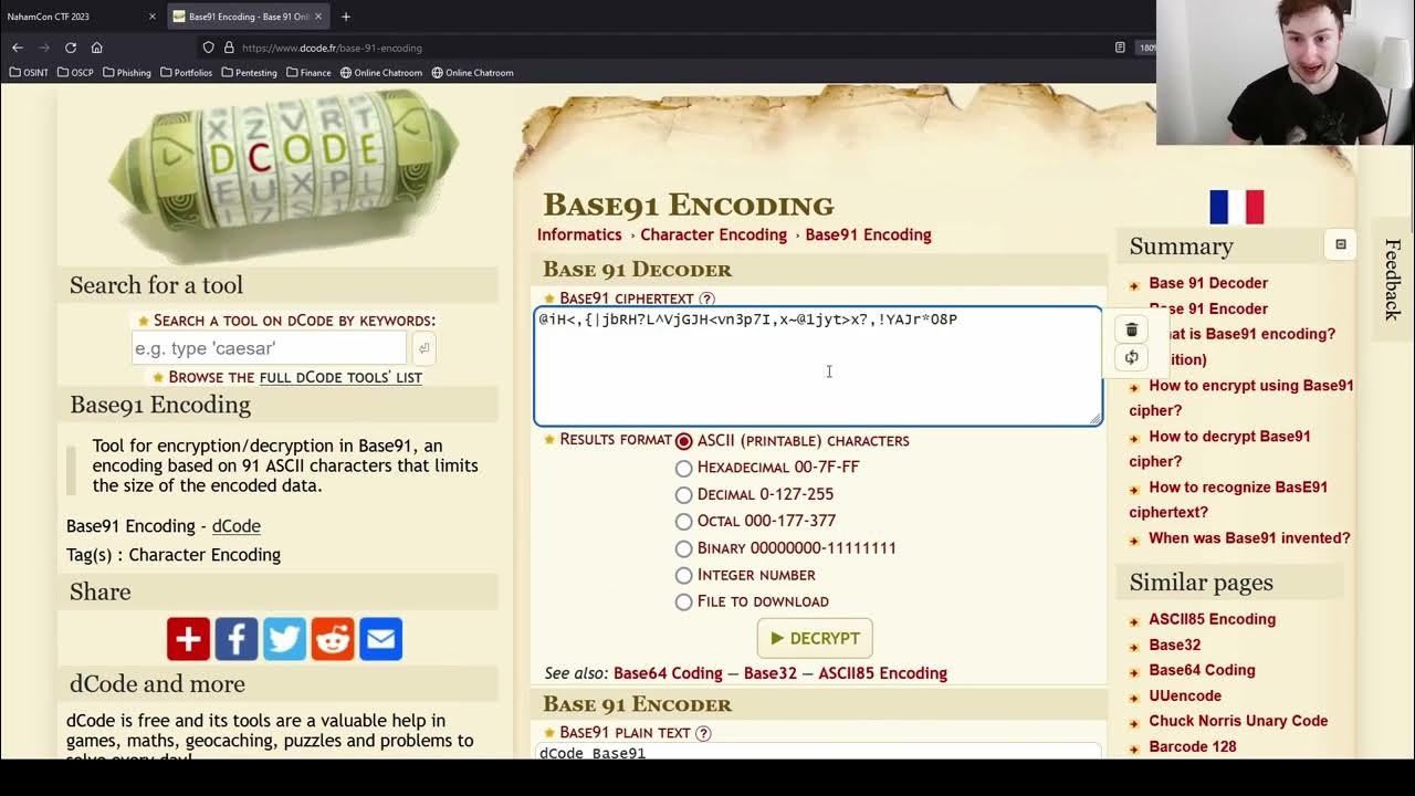 NahamCon CTF 2023 - Ninety One - YouTube