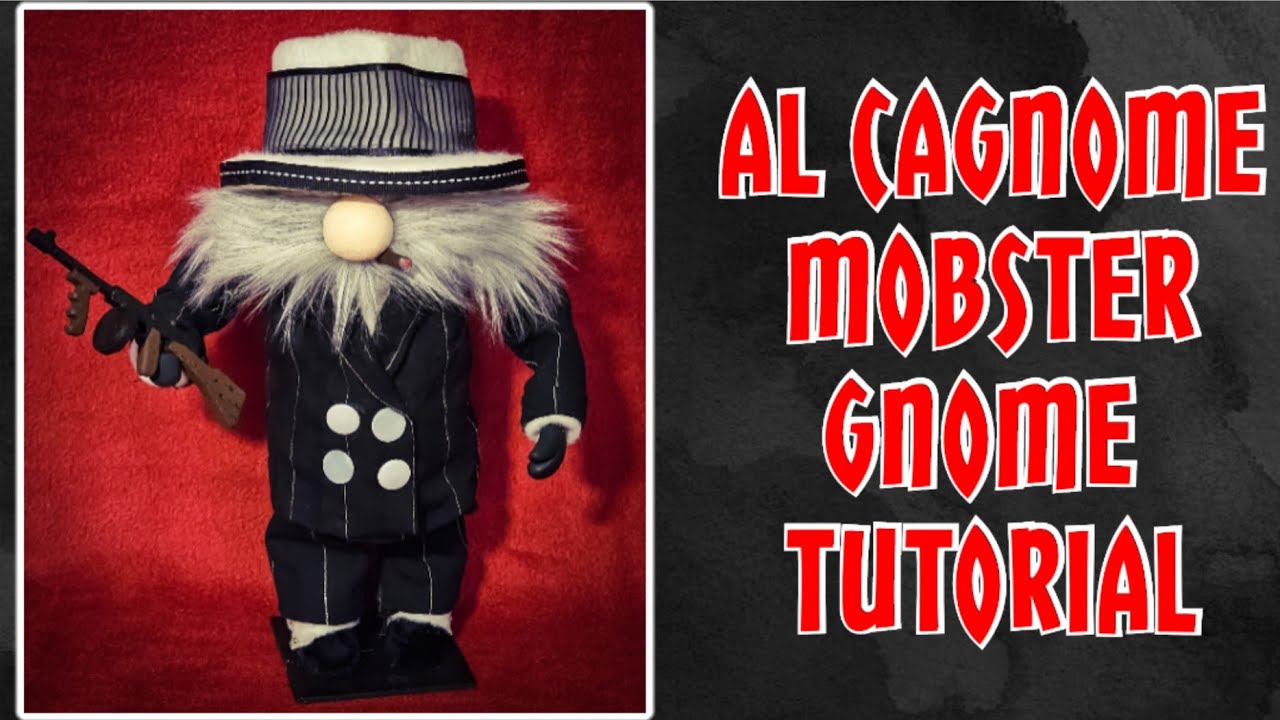 No sew standing mobster gnome from a pool noodle tutorial - YouTube