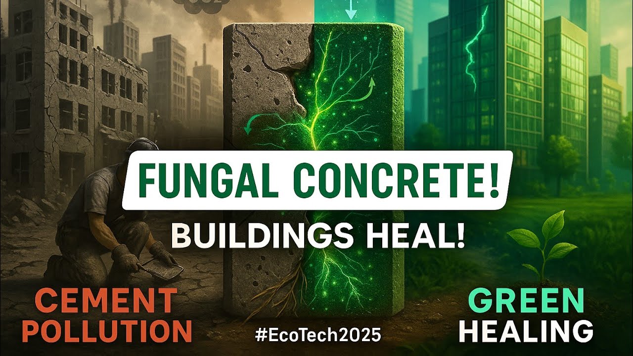 Fungal Concrete: Buildings That Heal Themselves! - YouTube