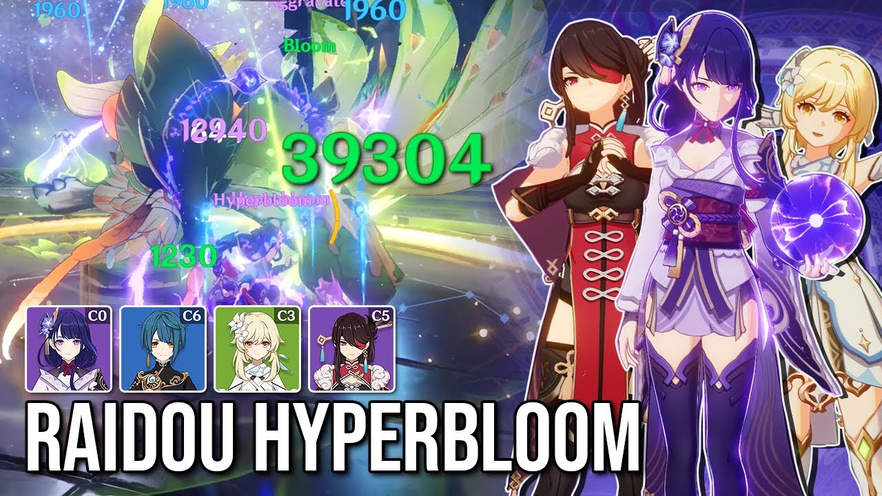 RAIDOU: Raiden-Beidou Hyperbloom [3.0 Spiral Abyss Showcase] - YouTube