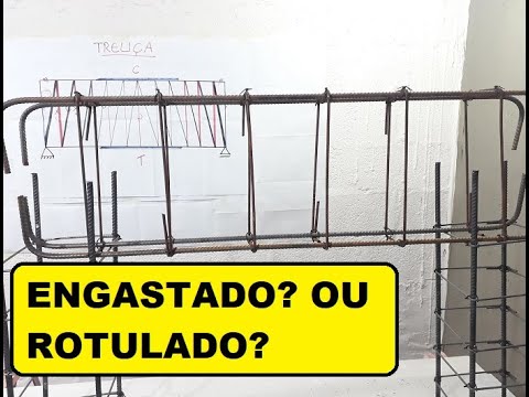 Vigas em concreto ENGASTADAS E ROTULADAS! Na PRÁTICA pra você!! Sem ...