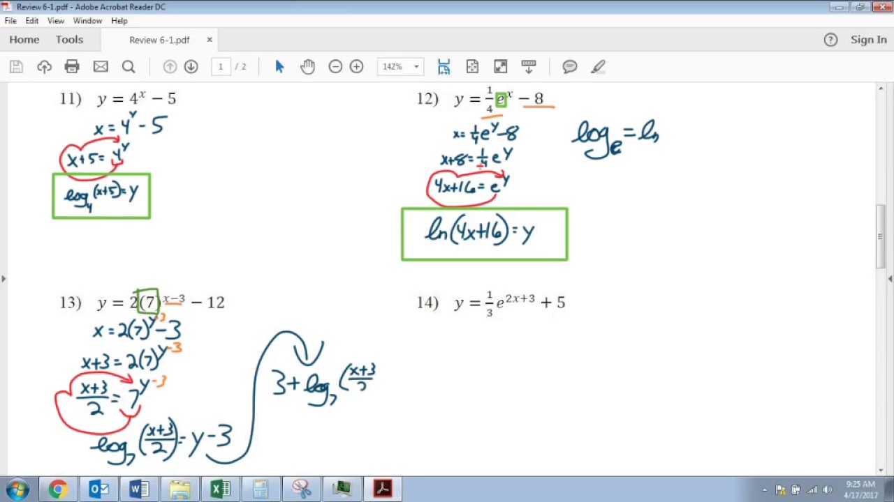 Algebraic Reasoning Review 6-1 #11-14 - YouTube