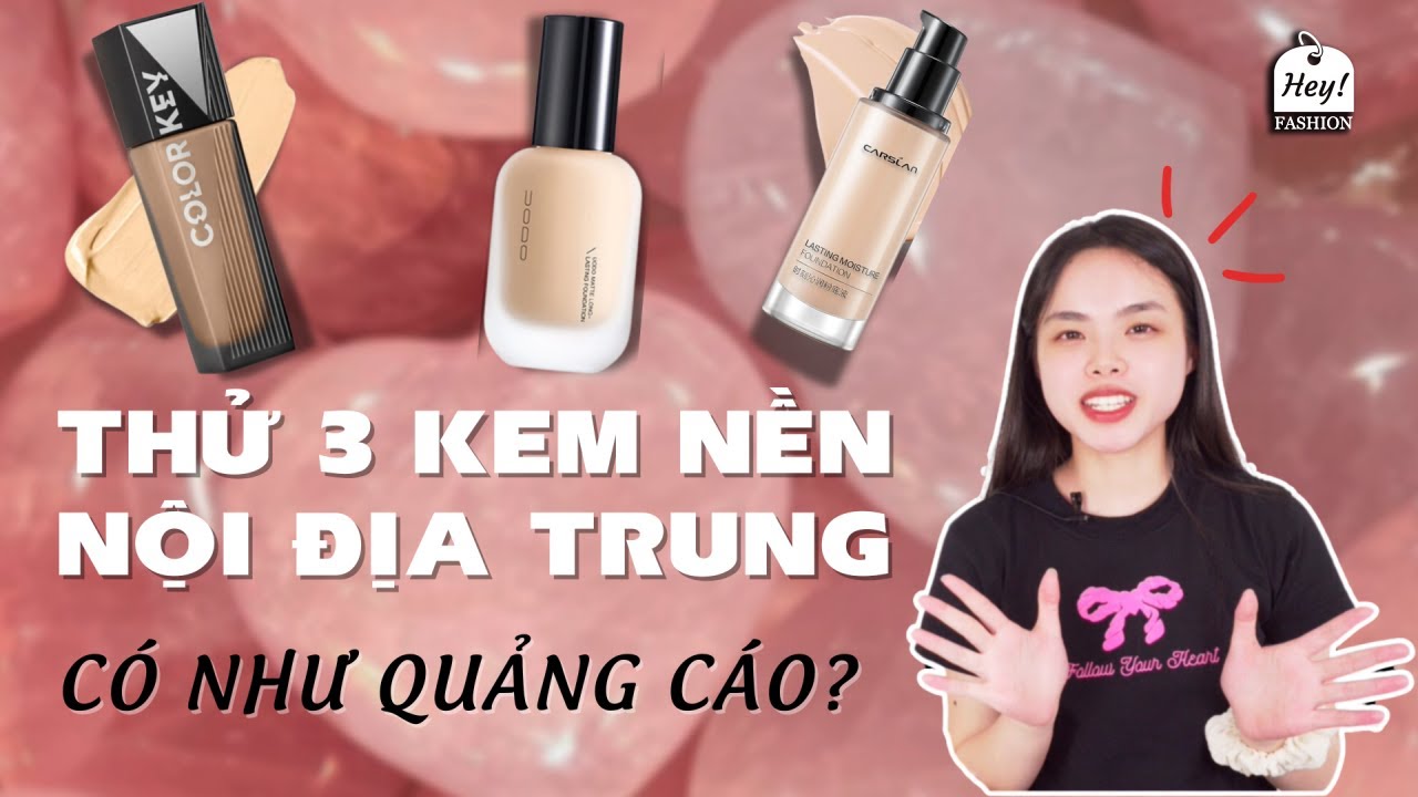 Sự thật kem nền nội địa Trung UODO , CARSLAN và COLORKEY - Test thử xem ...