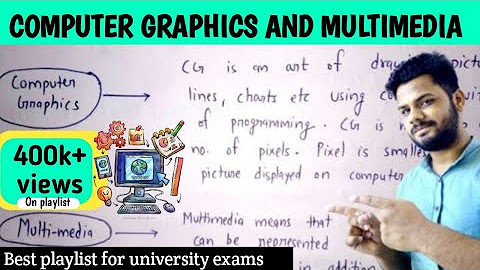 Computer Graphics and Mutimedia - YouTube
