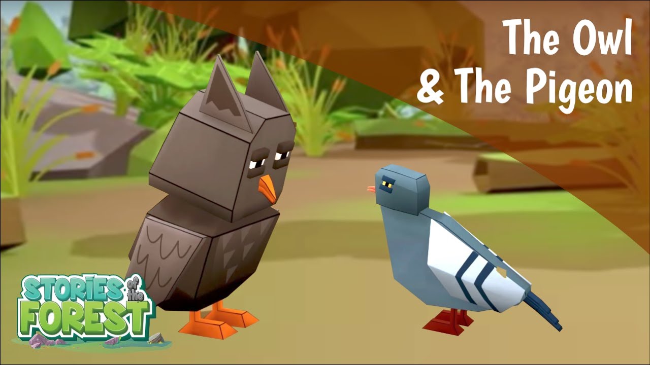 The Owl & Pigeon - 3D Animated English Moral Stories for Children ...