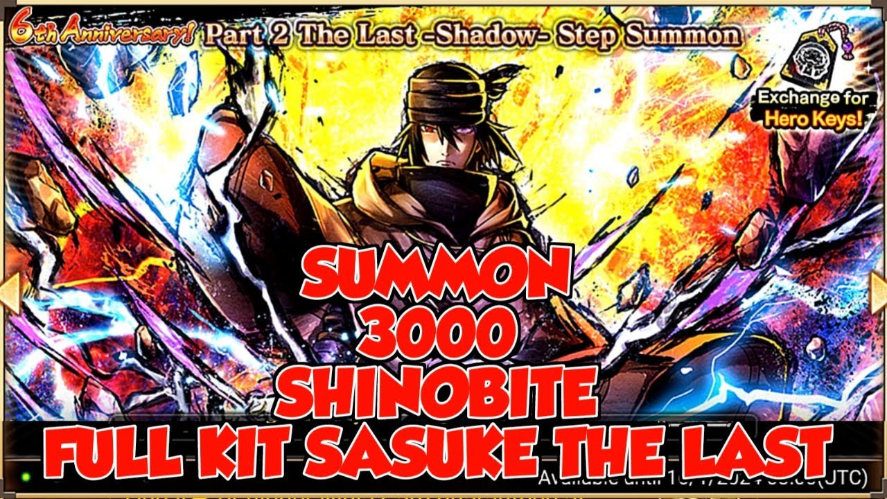 NxB NV: Summon 3000 Shinobite Full Kit Sasuke Uchiha (The Last) Perfect ...