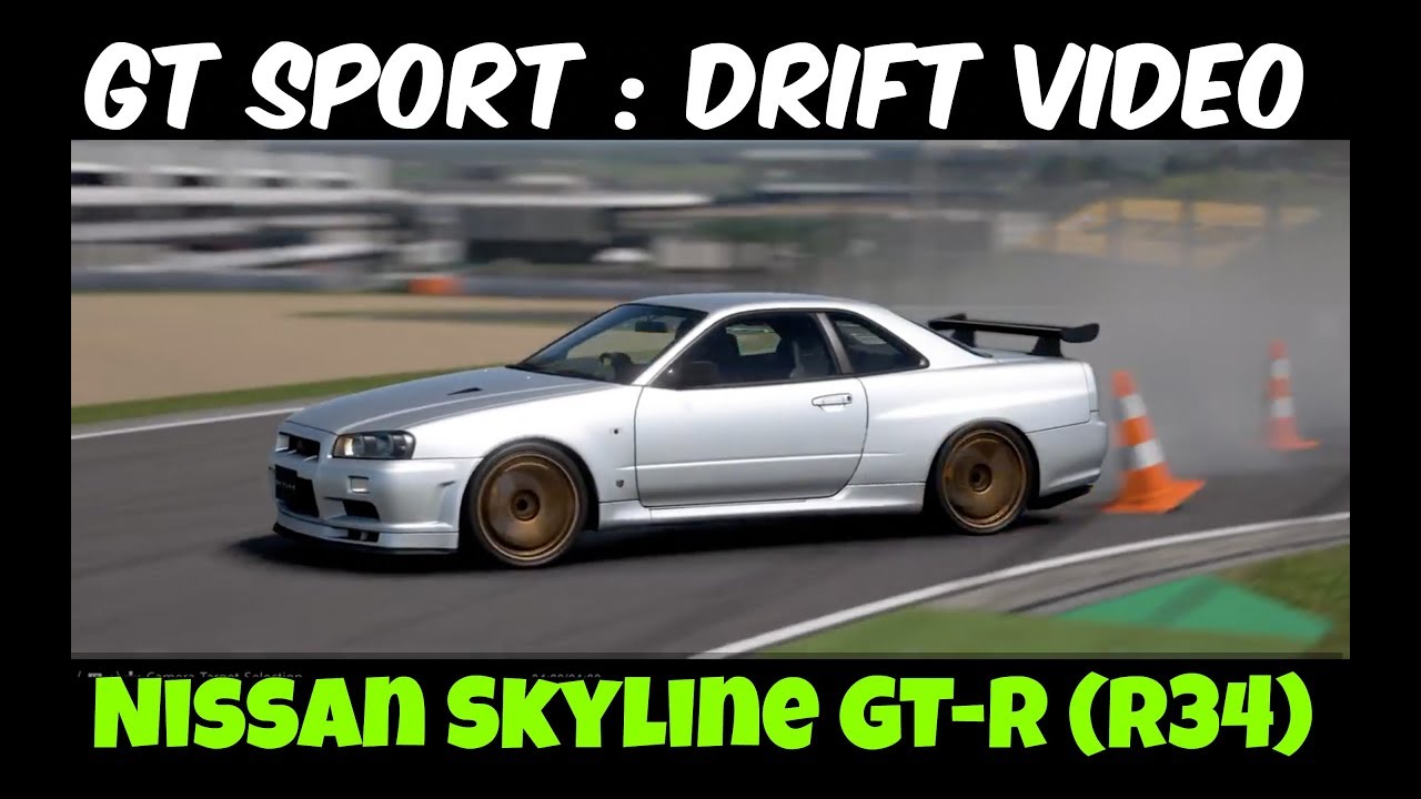 GT SPORT: Drifting the Nissan Skyline GT-R V・spec II Nür (R34) (DRIFT ...