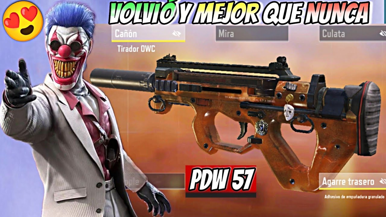 😏ESTA ARMA ES PODEROSA! LA MEJOR CLASE DE LA PDW 57 COD MOBILE BATTLE ...