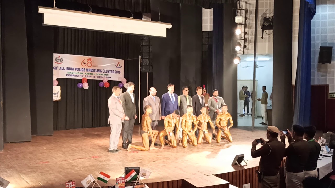 All India Police wrestling culture 2020 Bodybuilding Competition(2 ...