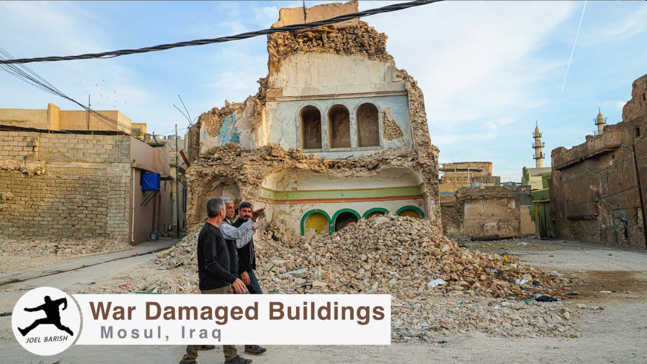 Iraq: Damaged Buildings in Mosul - YouTube