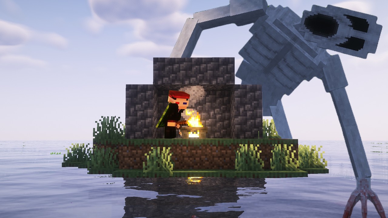Surviving a Haunted Island in Minecraft - YouTube