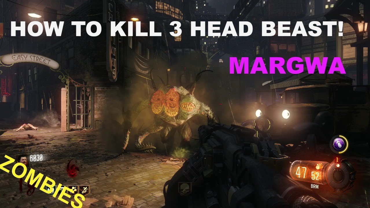 BLACK OPS 3: HOW TO KILL 3 HEAD BEAST! MARGWA (BO3 ZOMBIES) - YouTube