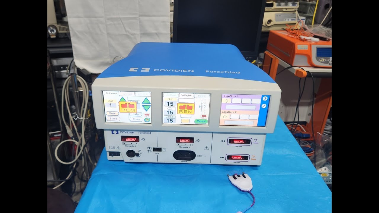Valleylab ForceTriad Electrosurgical Unit - YouTube