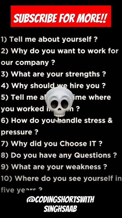 Most Asked Hr Questions🙋 👀💥 Coderscommunity Codeprep Programming Coders Coding Job