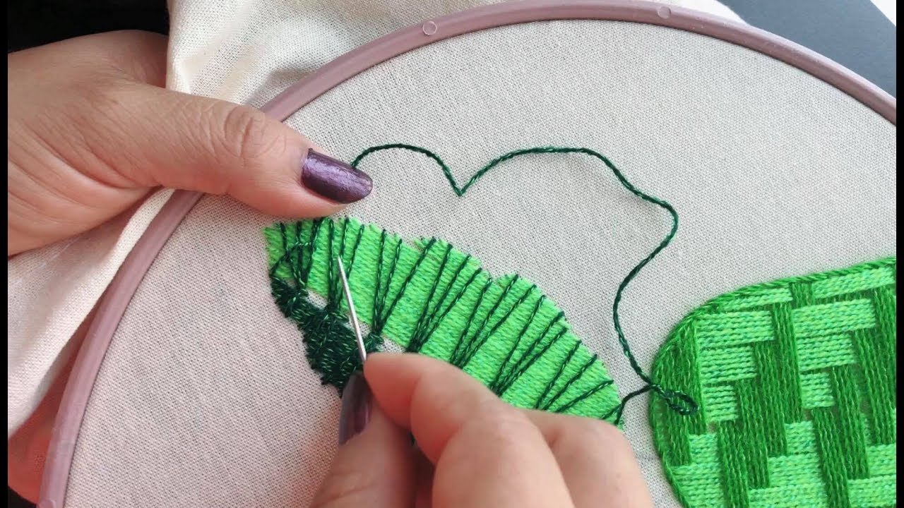Bordado Fantasía Hoja 20 - YouTube