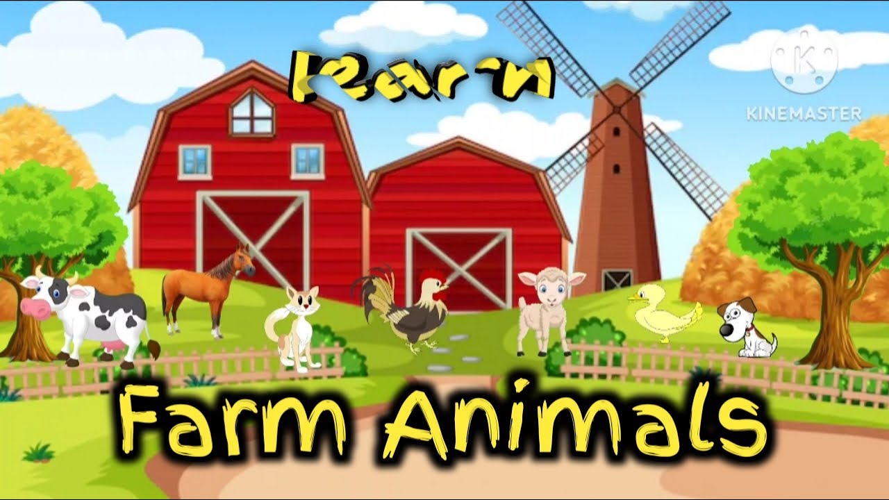 Farm Animals Educational video |Easy learning for toddlers | kids learn ...