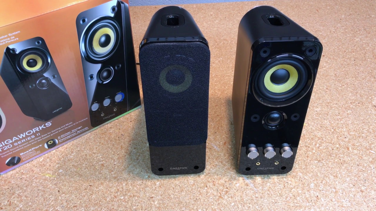 T20 Creative Labs Speakers Unboxing - YouTube